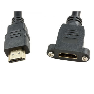Panel Mount HDMI Cable 0.4m