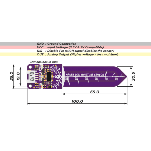 Grove Maker Soil Moisture Sensor (Capacitive)