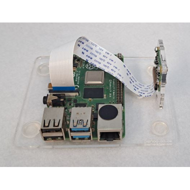 Clear Acrylic camera V2/Module 3 stand for use with Raspberry Pi 3/4/5