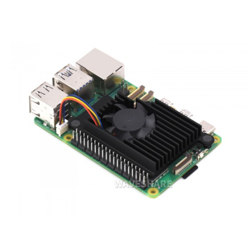 Active Cooler for Raspberry Pi 5 Aluminium Heatsink with Thermal Pads (Raspberry Pi 5 not included)