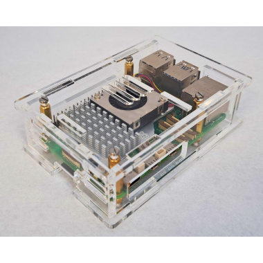 Clear Acrylic Raspberry Pi 5 Case(A), Fully closed case, Supports the ...