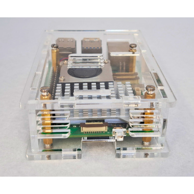 Clear Acrylic Raspberry Pi 5 Case(A), Fully closed case, Supports the ...