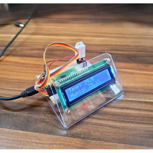 Acrylic Dashboard for IIC / I2C 1602 Blue Backlight LCD Display
